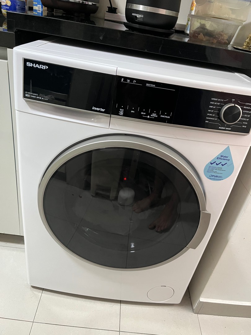 Sharp 9Kg - only 3 years old, TV & Home Appliances, Washing Machines and Dryers on Carousell