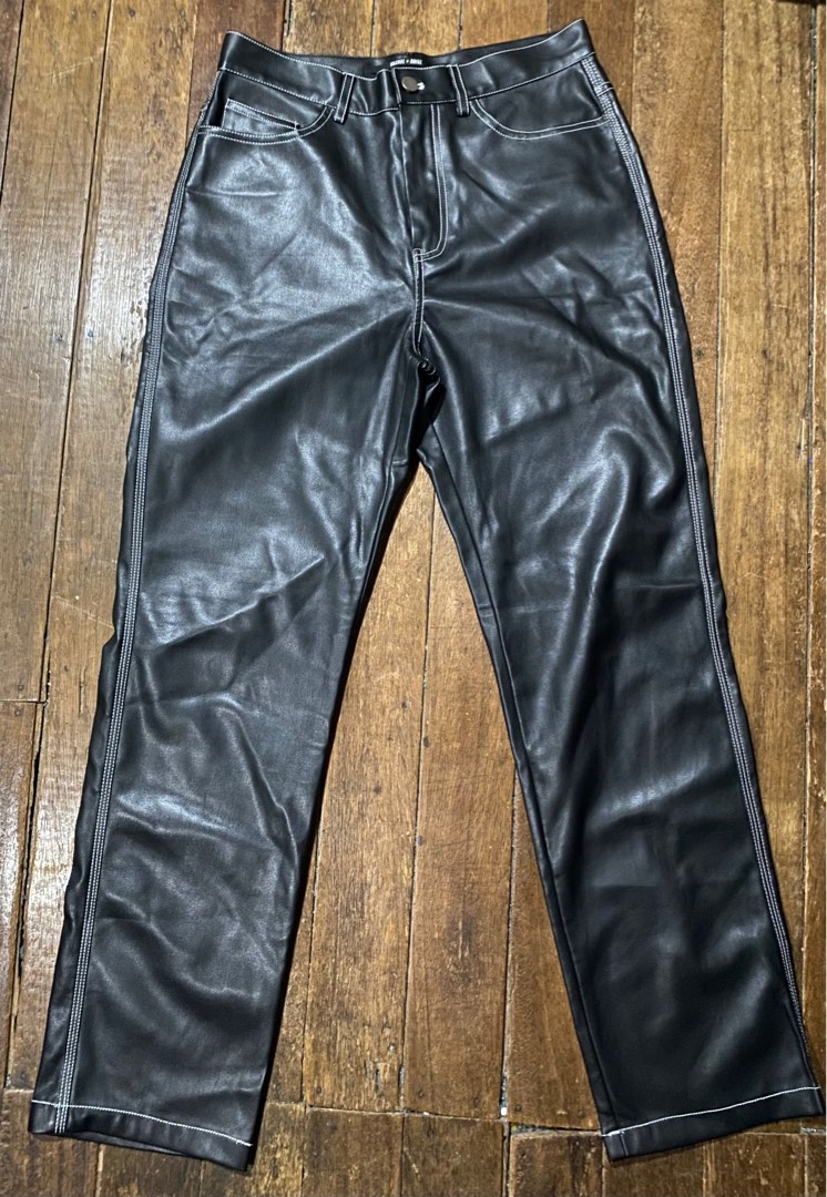 Silence + noise leather pants, Women's Fashion, Bottoms, Other Bottoms ...