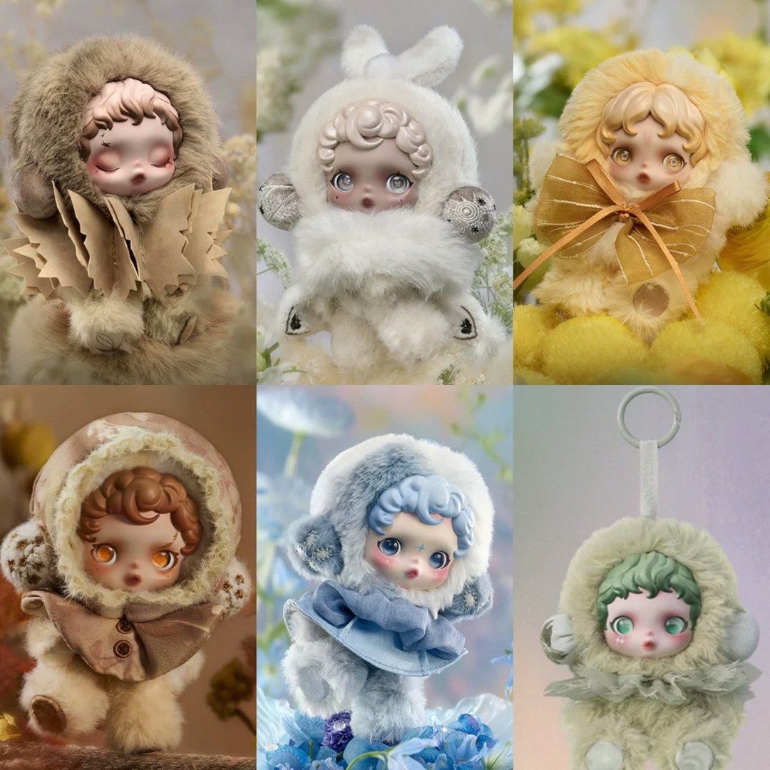 SKULLPANDA L'impressionnisme Series PLUSH DOLL KEYRING KEYCHAIN POPMART ...