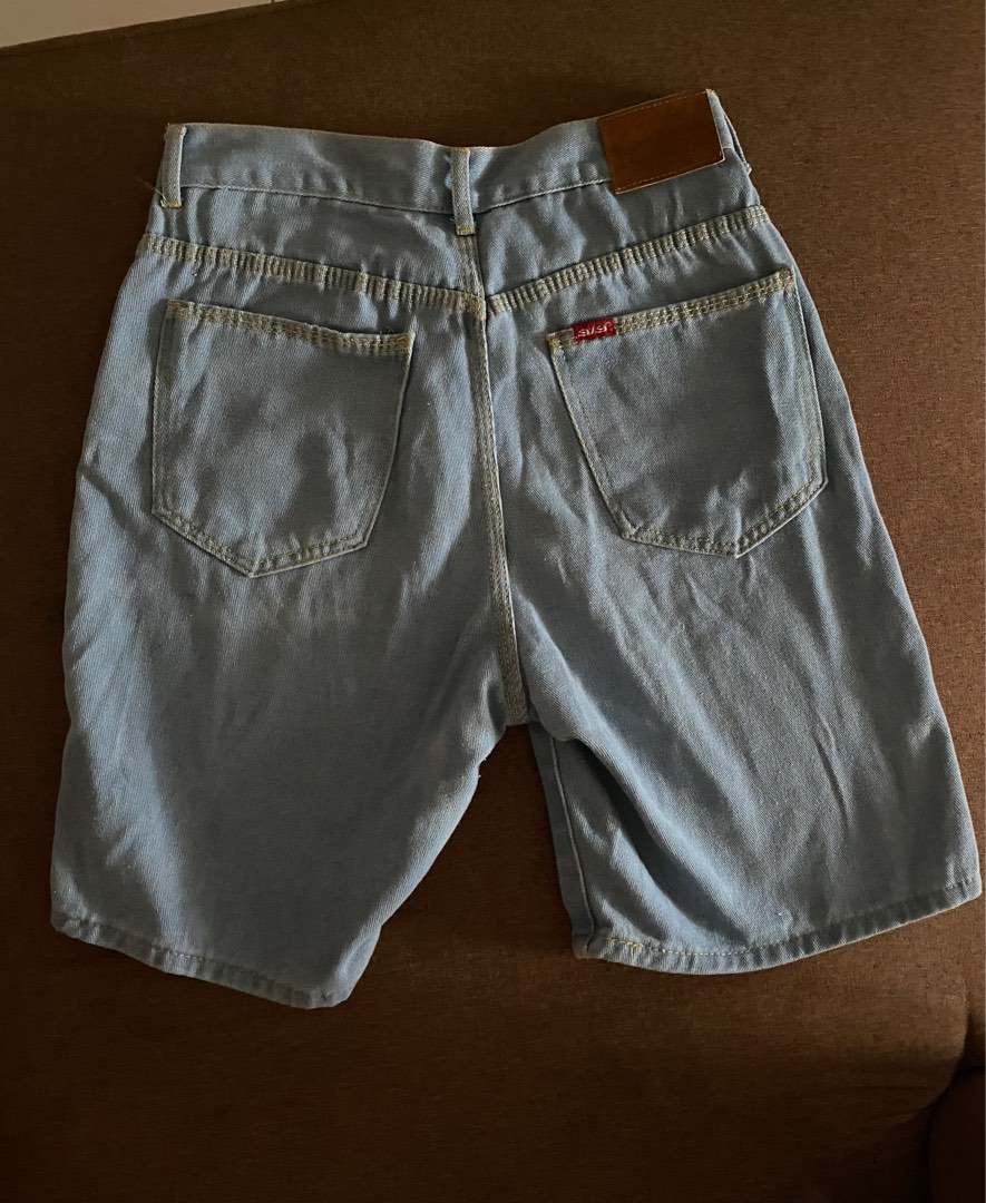 soft denim light washed jorts, Women's Fashion, Bottoms, Shorts on ...