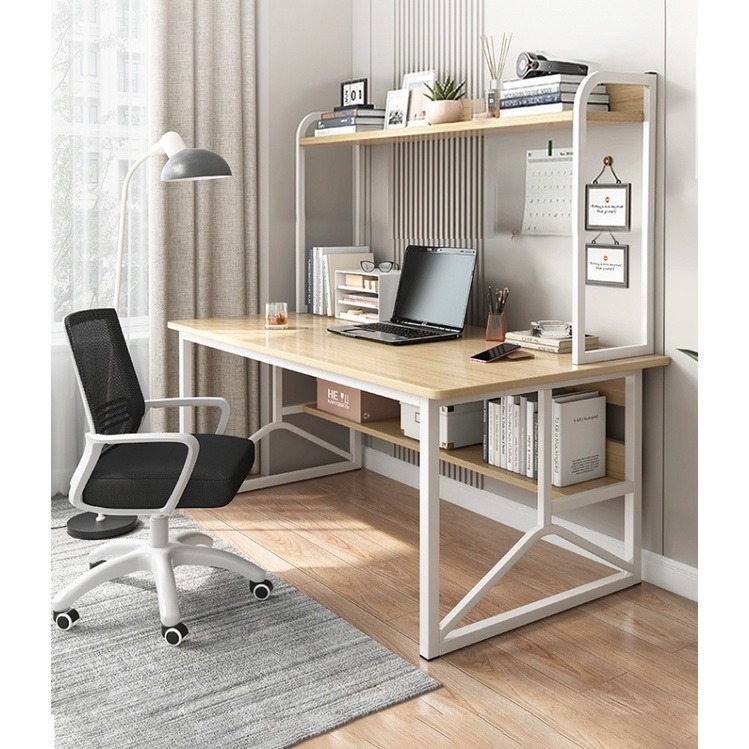 Study Table Shelf | Computer Table Desk | Office Table With Rack | Work ...