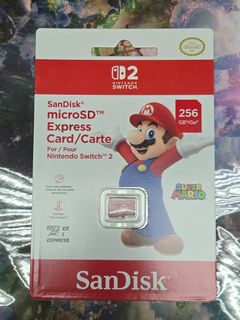 [NS2] SanDisk micro Sd express(256GB) 孖寶兄弟特別版(支援Nintendo Switch 2), 電腦＆科技, 電腦周邊及配件, 硬碟及儲存器 ...