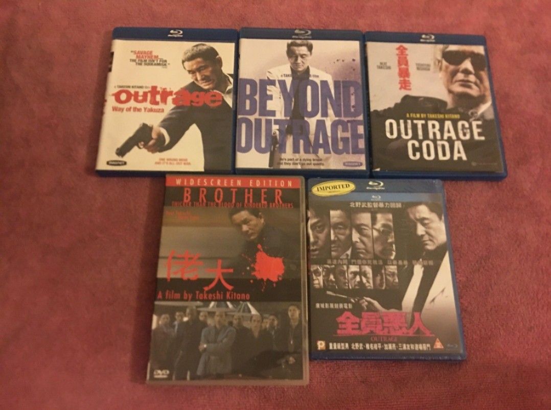 Takeshi Kitano Yazuka Original Blue Ray Outrage Trilogy (2010/12/17) And Brother (2000) Original ...