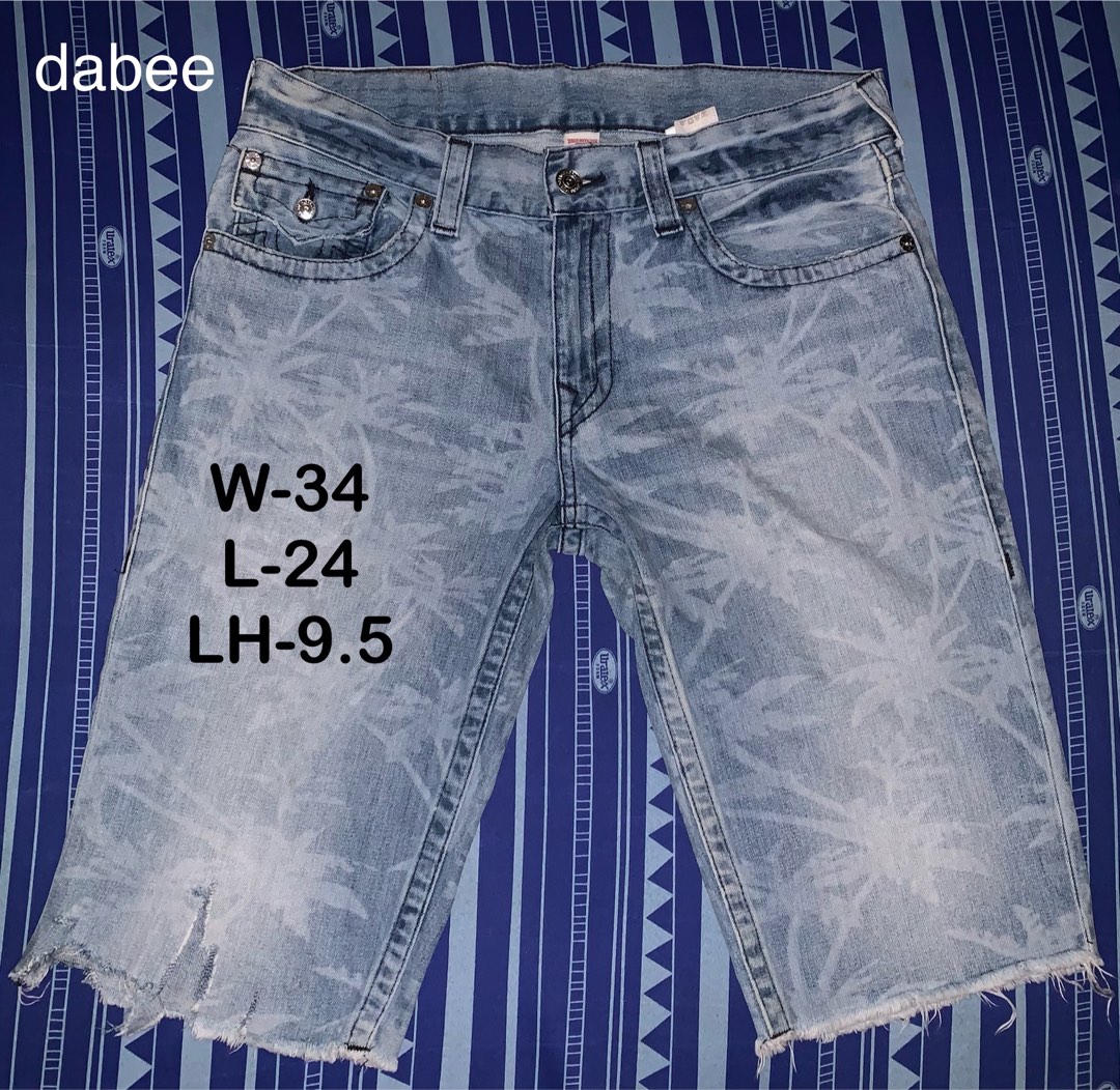 True religion men's ricky straight cutoff floral jorts, Men's Fashion ...