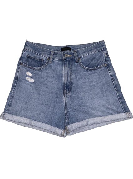 uniqlo high rise denim shorts, Women's Fashion, Bottoms, Shorts on ...