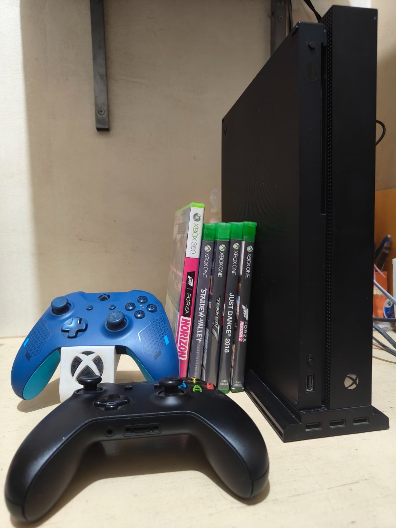 Used Xbox One X with 5 Games and Two Controllers, Video Gaming, Video Game Consoles, Xbox on ...