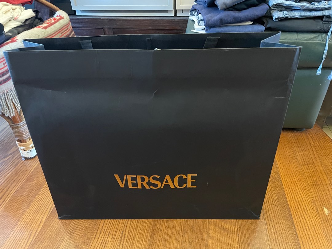 Versace paper bag XL size, Luxury, Bags & Wallets on Carousell