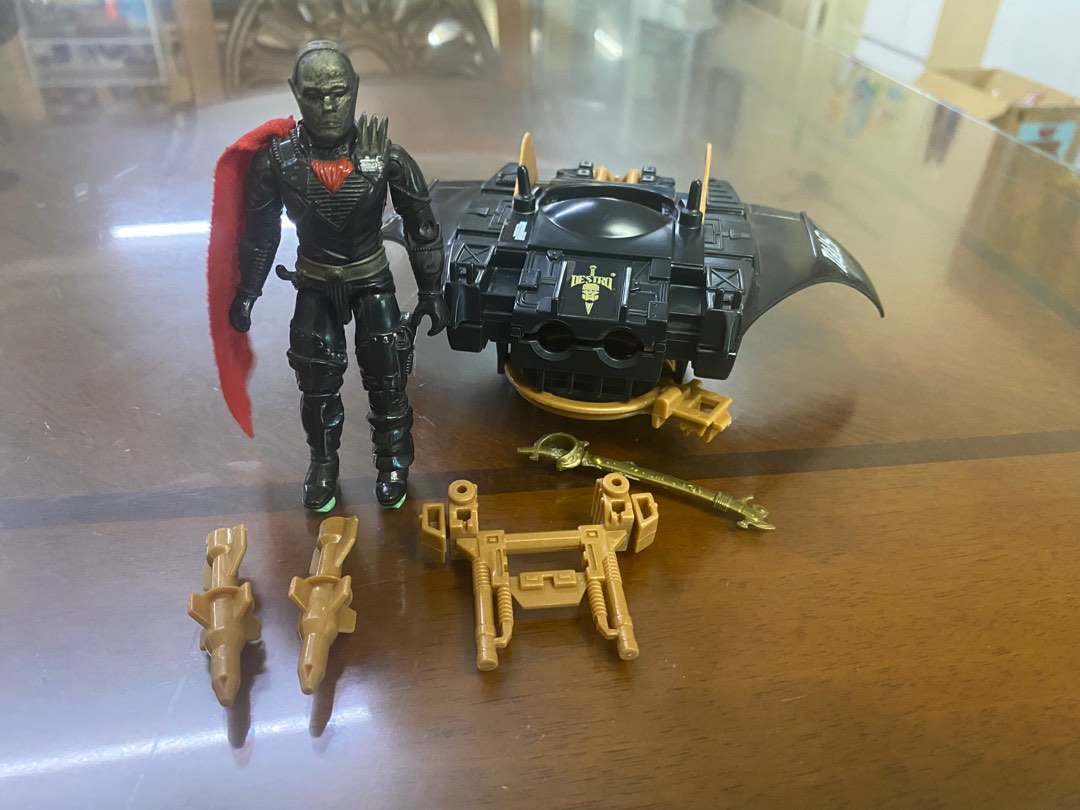 Vintage G.I. Joe Destro with his vehicle the Despoiler complete Action ...
