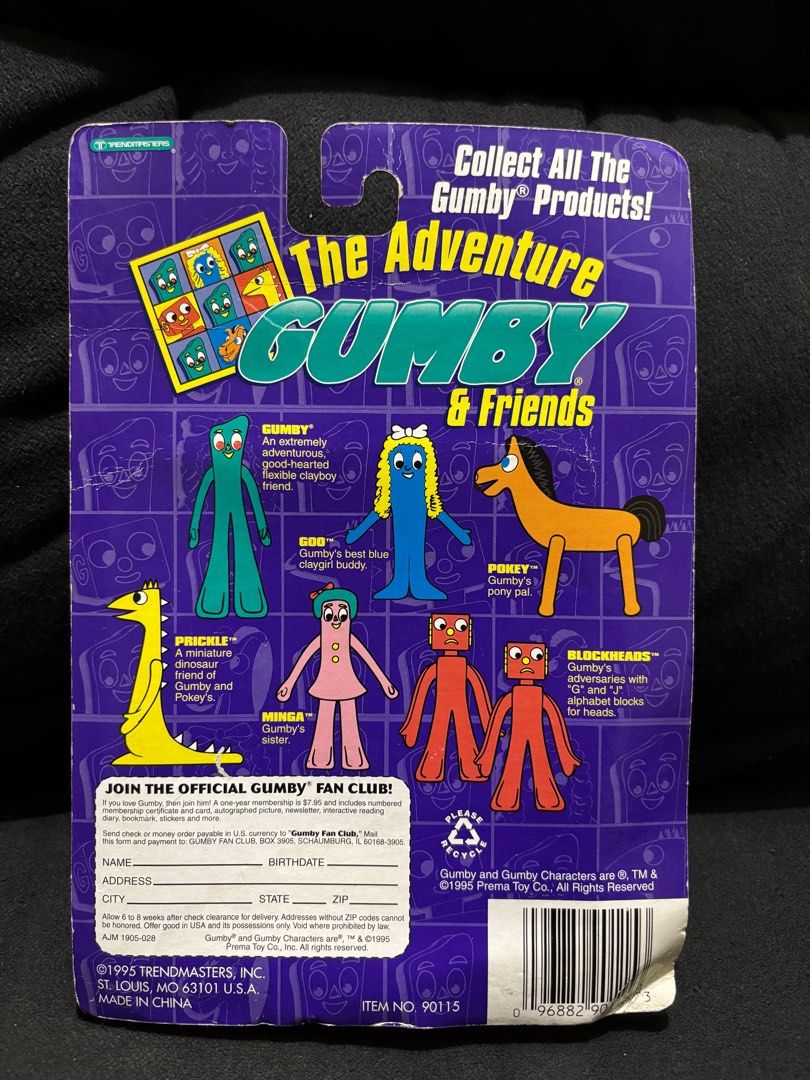 Vintage trendmaster the adventure of gumby & friends Block Heads ...