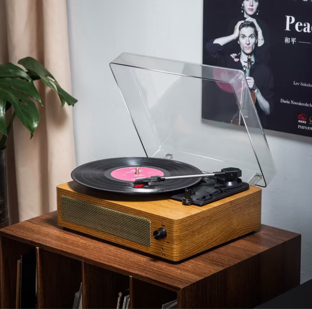 Vinyl Turntable Player w/ Bluetooth Speaker, Audio, Soundbars, Speakers ...