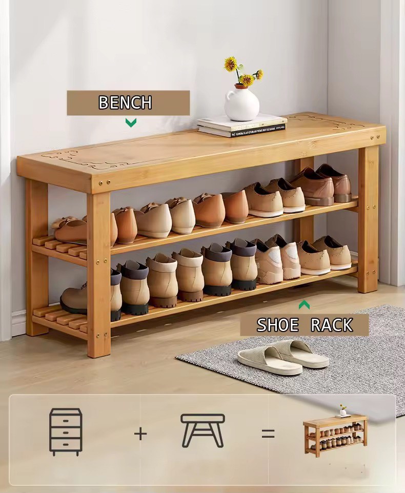 Wooden Shoe Rack | Shoe Rack Bench | Simple Modern Shoe Racks | Shoe ...