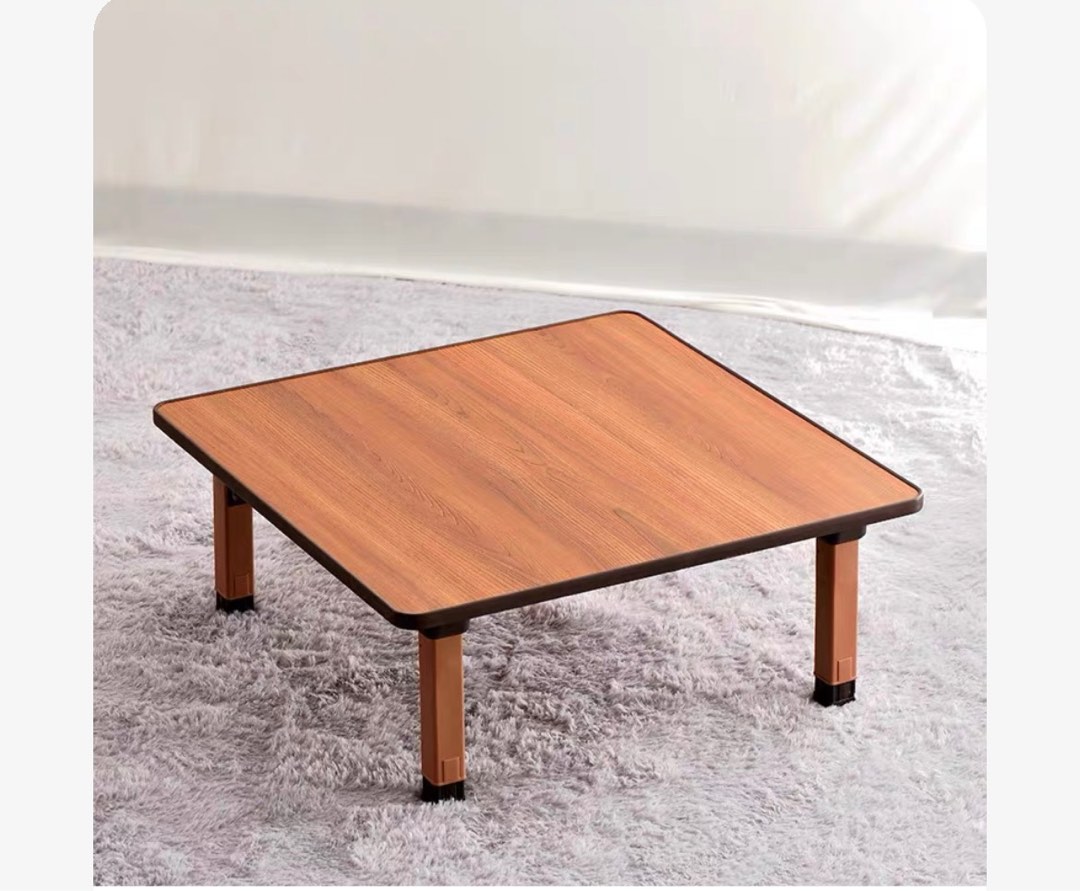 Wooden short leg table 80cm x 80 cm, Furniture & Home Living, Furniture ...