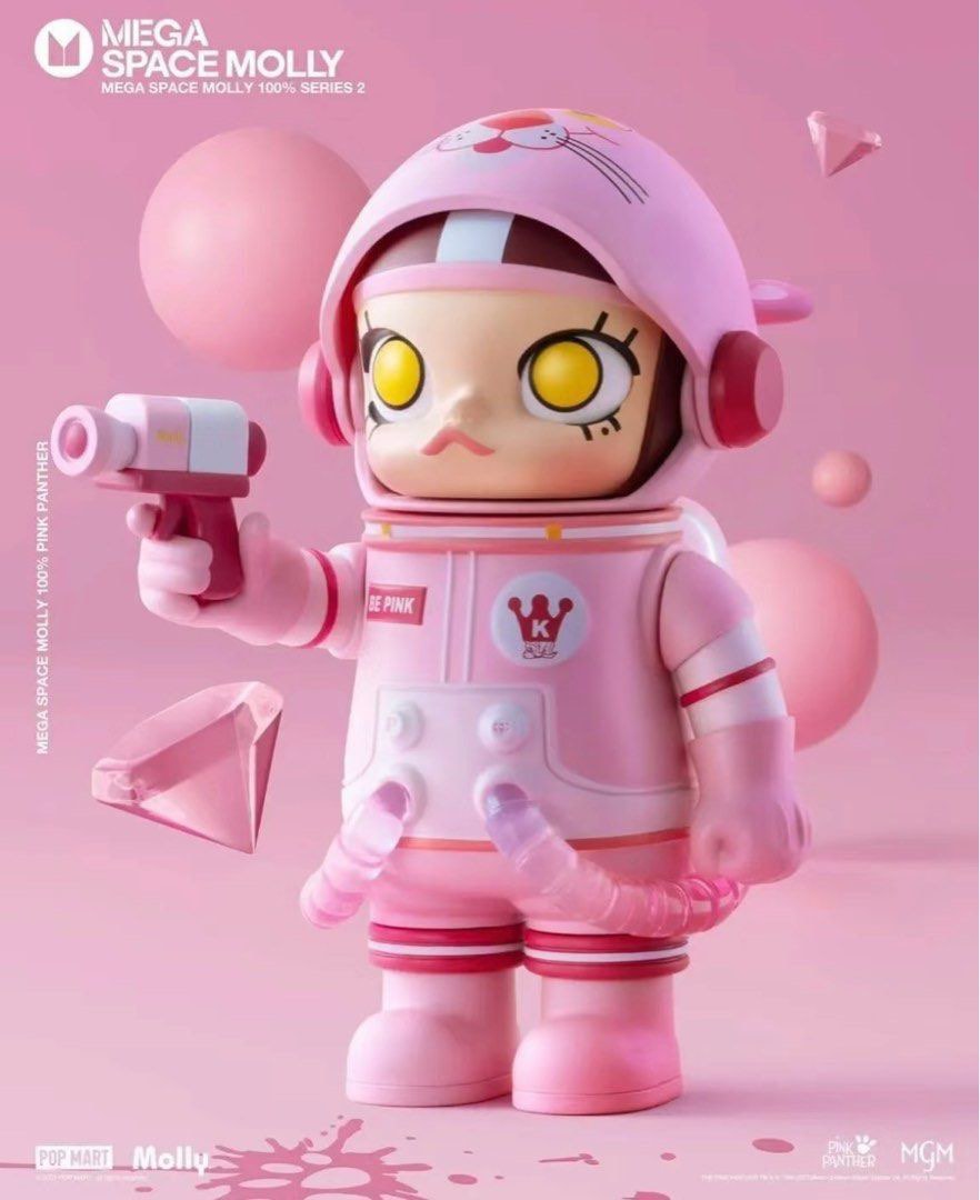 WTS Mega Space Molly 100% Series 2 - Pink Panther, Hobbies & Toys, Toys ...