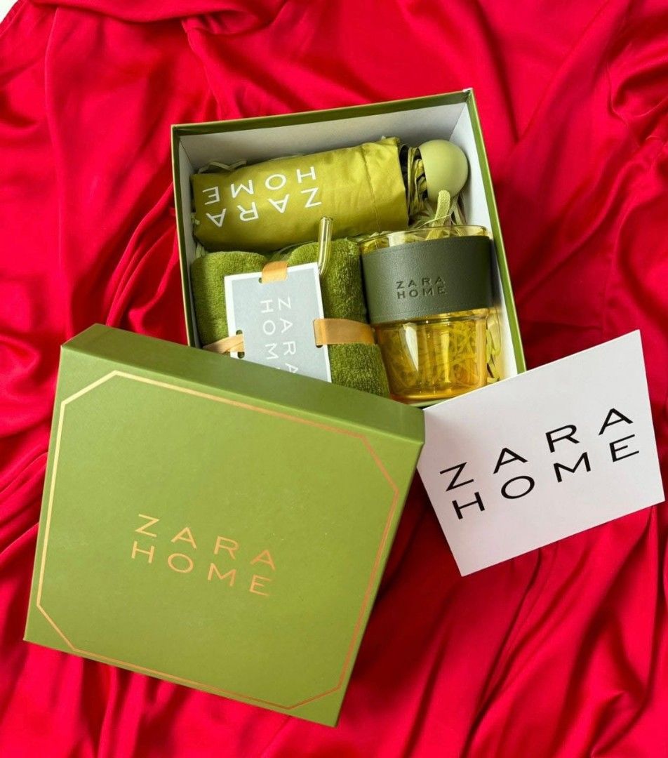 Zara home gift set green box, Perabotan Rumah di Carousell