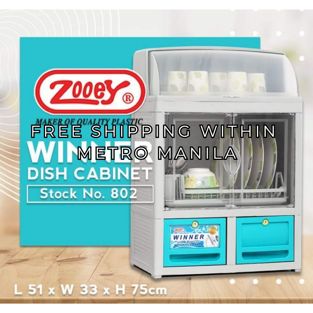 ZOOEY WINNER Dish Cabinet/Dish Storage/Dish Organizer/Kitchen Cabinet ...