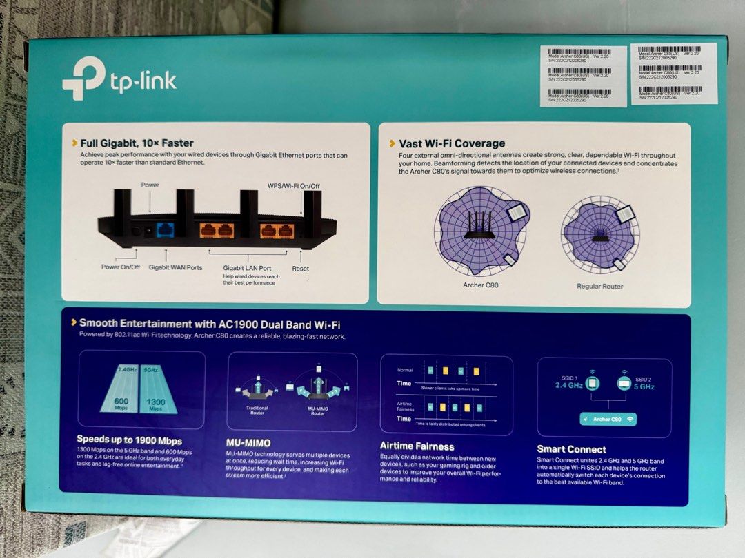 AC 1990 Wi-Fi Router - Archer C80, Computers & Tech, Office & Business ...