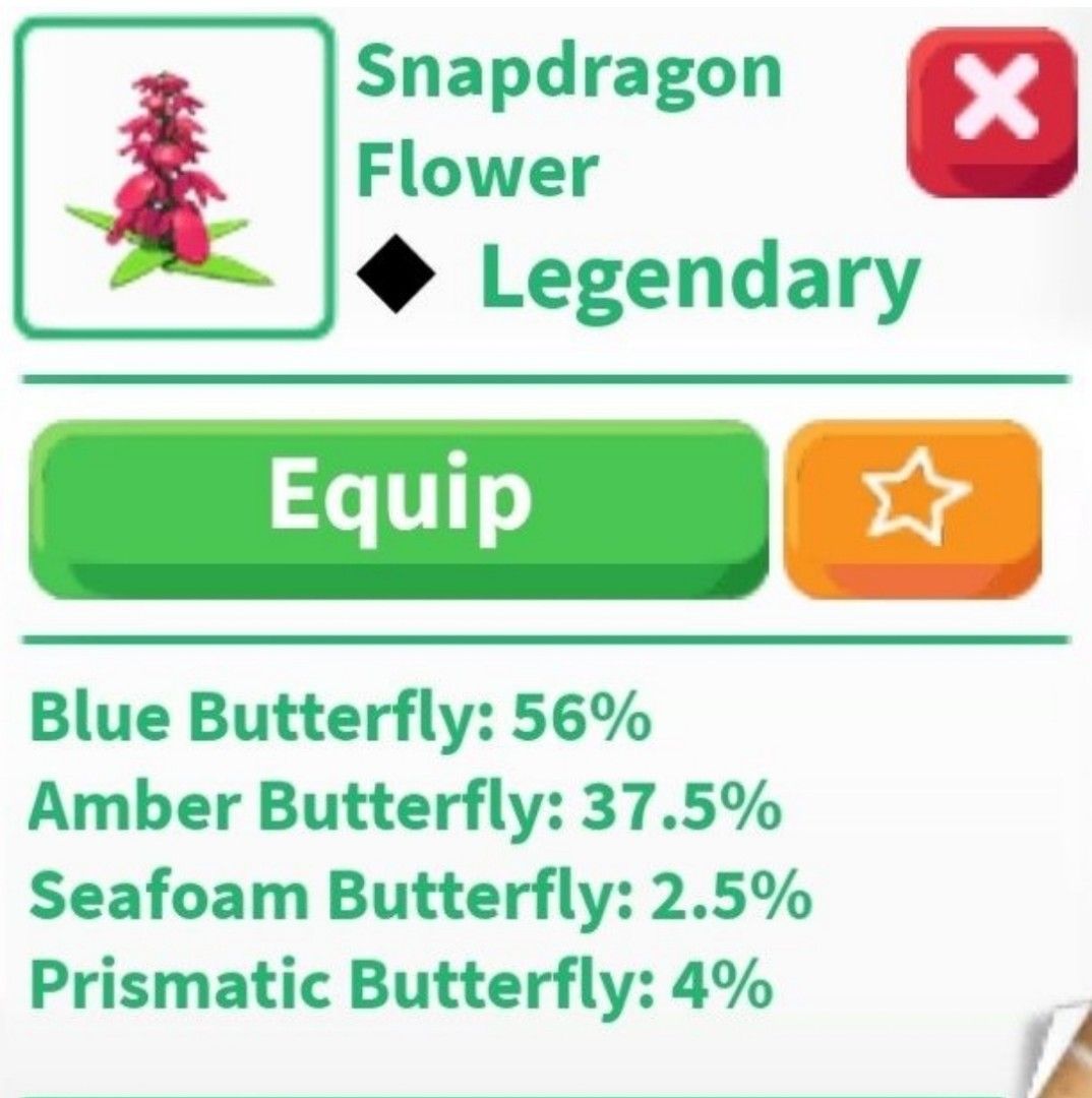 adopt me snapdragon flower, Video Gaming, Video Games, Others on Carousell