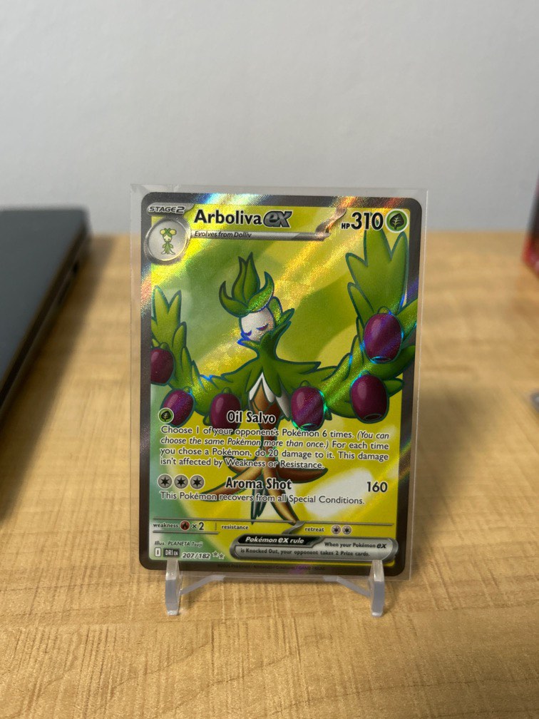 Arboliva Ex Full Art 207/182 - Pokemon Destined Rivals, Hobbies & Toys ...