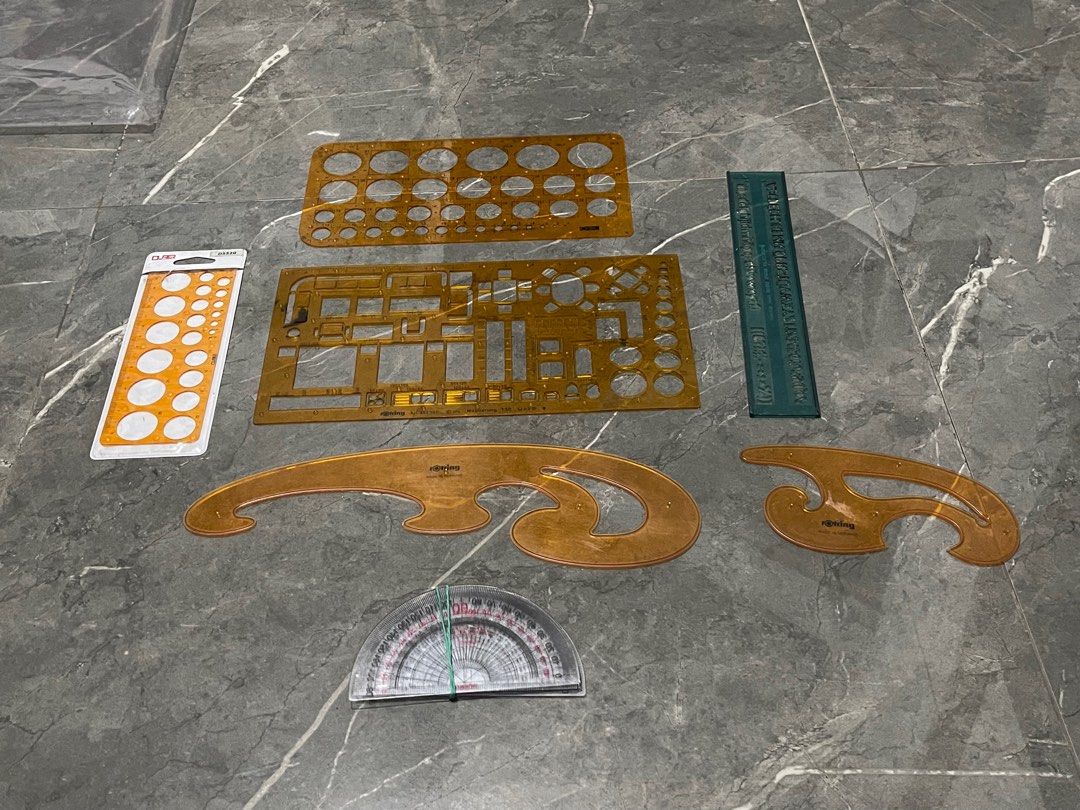 Arki Materials Triangles and Furniture Templates, Hobbies & Toys ...