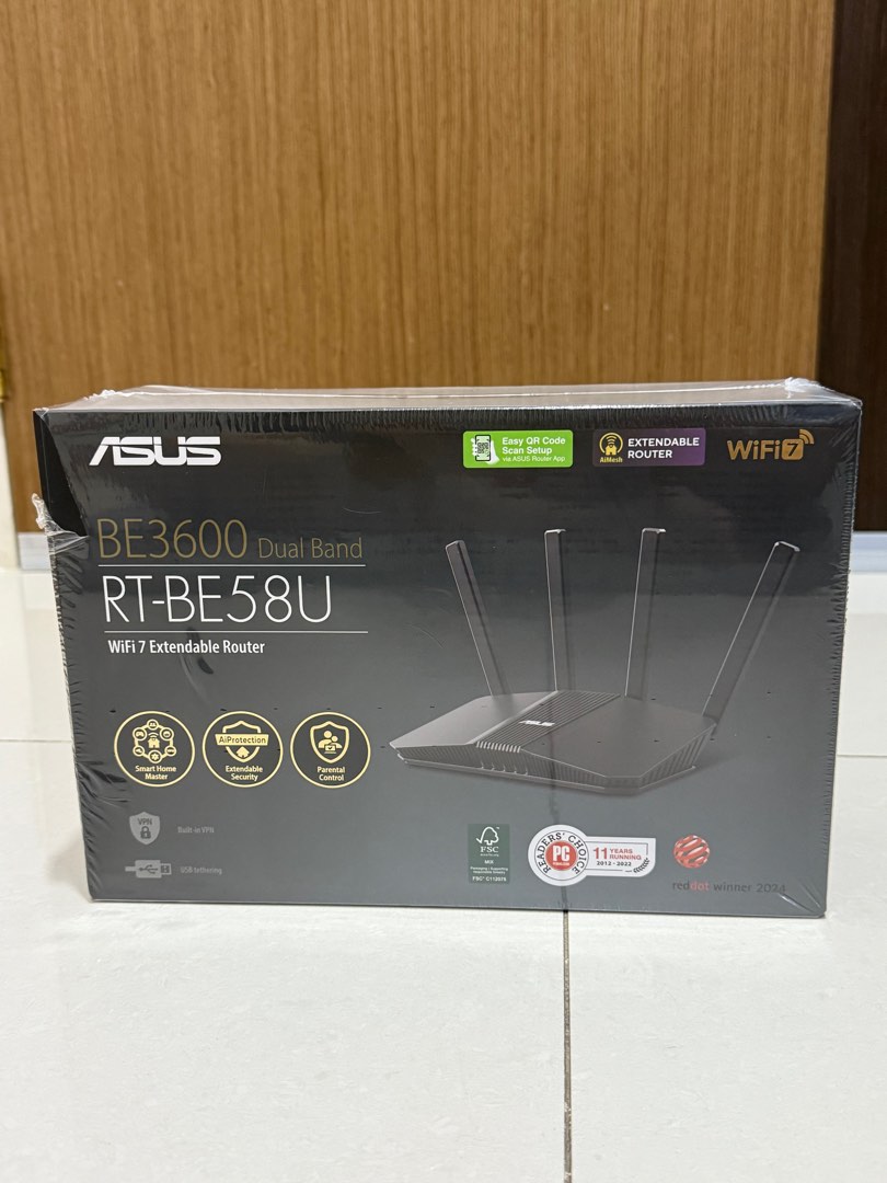 Asus Router RT-BE58U, Computers & Tech, Parts & Accessories, Networking ...