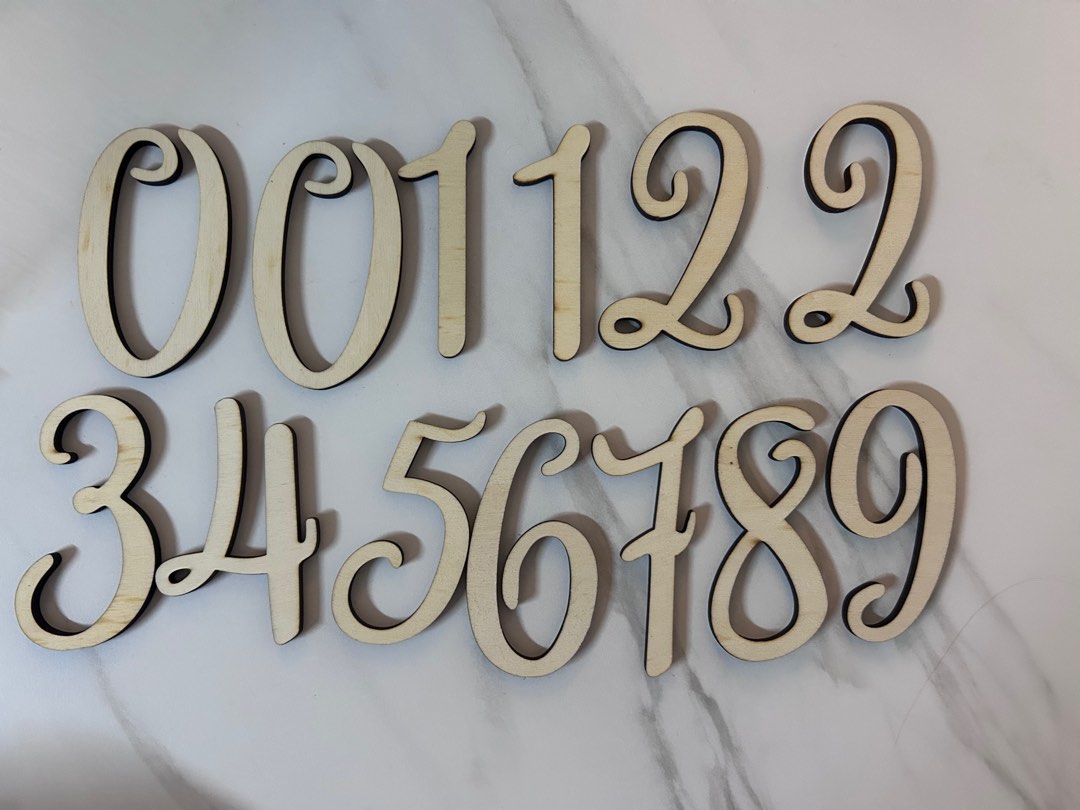 Baby Milestones Numbers and Letter wood, Hobbies & Toys, Stationery ...