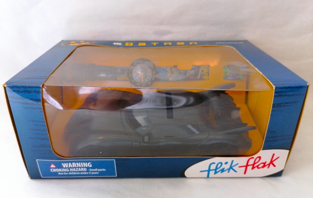 BATMAN - BATMOBILE & SWATCH FLIK FLAK, Hobbies & Toys, Collectibles ...