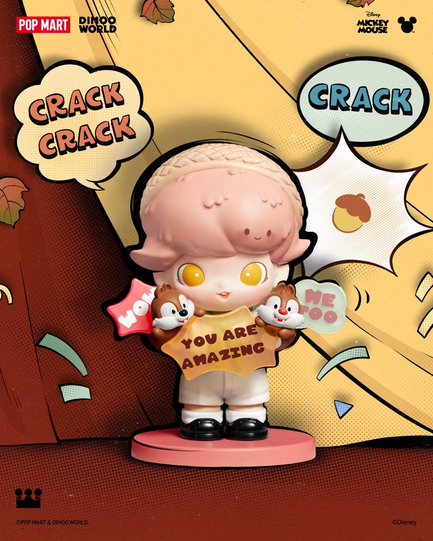 BNIF Popmart Dimoo World Disney Chip and Dale, Hobbies & Toys, Toys ...