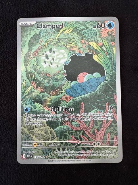 Clamperl 195/182 Illustration Rare Full Art Scarlet Violet Destined ...
