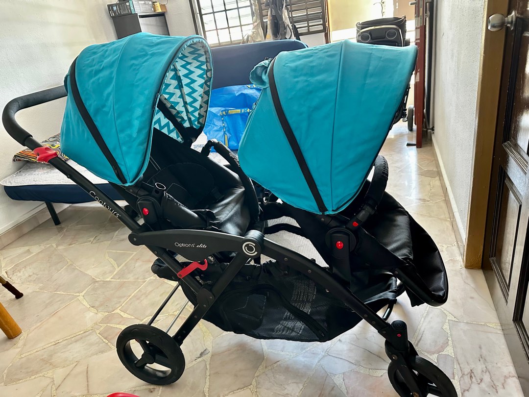Contours Options Elite Double Stroller, Babies & Kids, Going Out ...