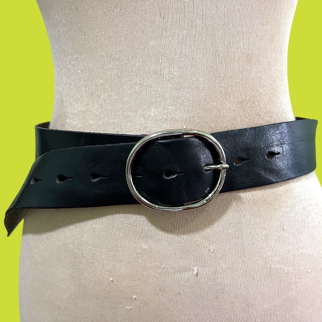 Edition Black Leather Belt, Women's Fashion, Watches & Accessories ...