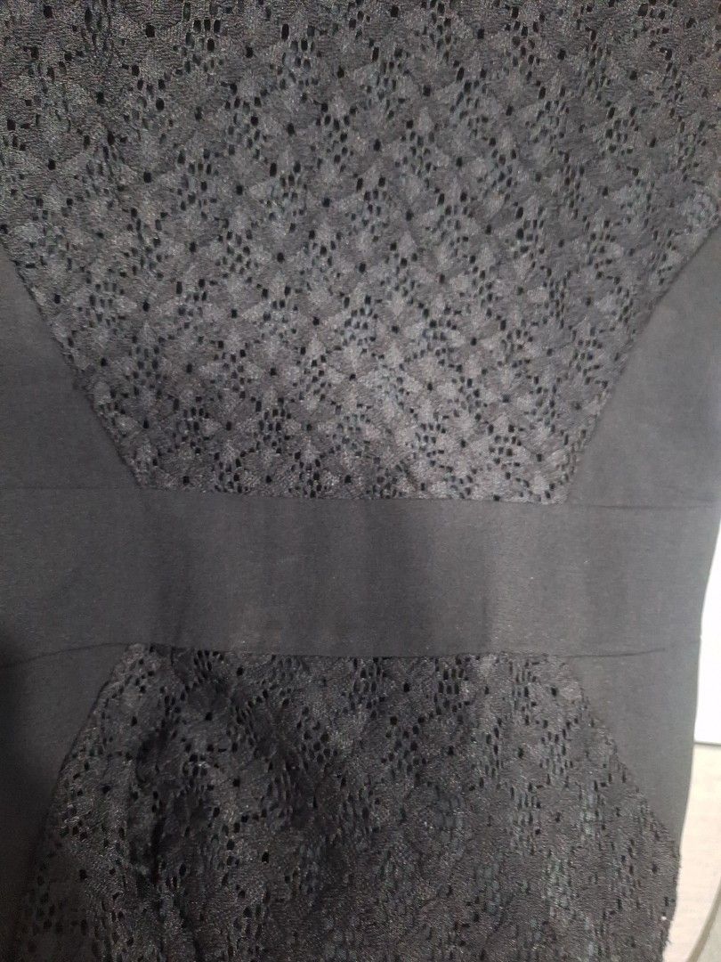 Epraise - mini dress span brokat hitam, Fesyen Wanita, Pakaian Wanita ...