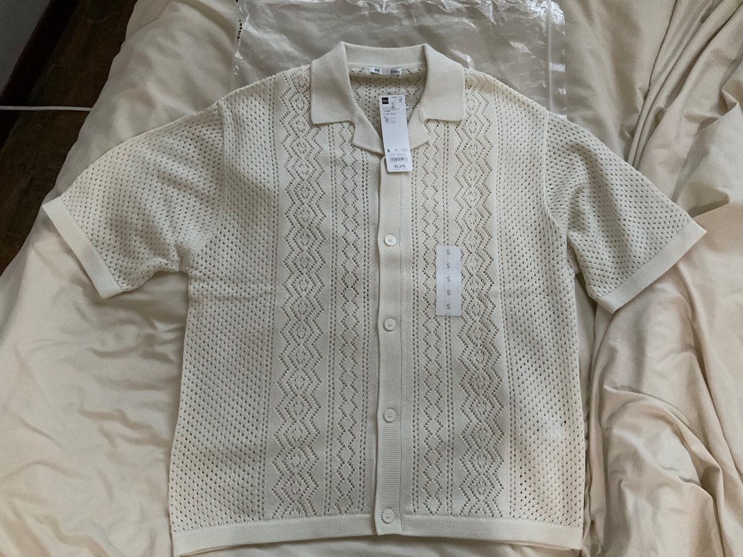 GU JAPAN KNIT SHIRT, Men's Fashion, Tops & Sets, Tshirts & Polo Shirts ...