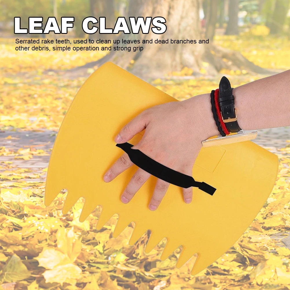 Handheld Leaf Rake Comfortable Garden Leaf Collector Yard Leaf Catcher ...