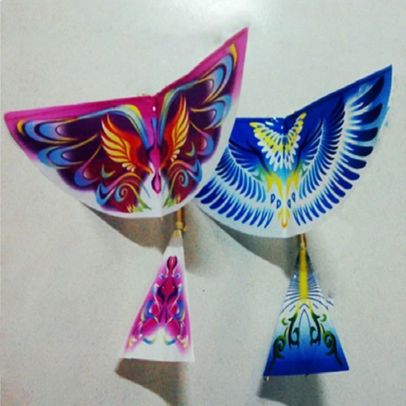 Handmade Rubber Band Power Ornithopter Bird Model Science Kites Toy for ...