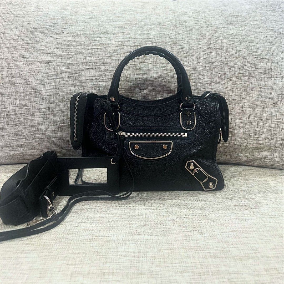 IDR 16,5jt REPRICE Balenciaga City Mini Black Lambskin Edge SHW 2021 Dustbag, Booklet, Receipt ...
