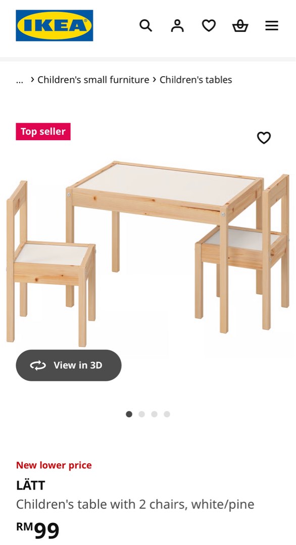 Ikea Children Table, Furniture & Home Living, Furniture, Tables & Sets ...