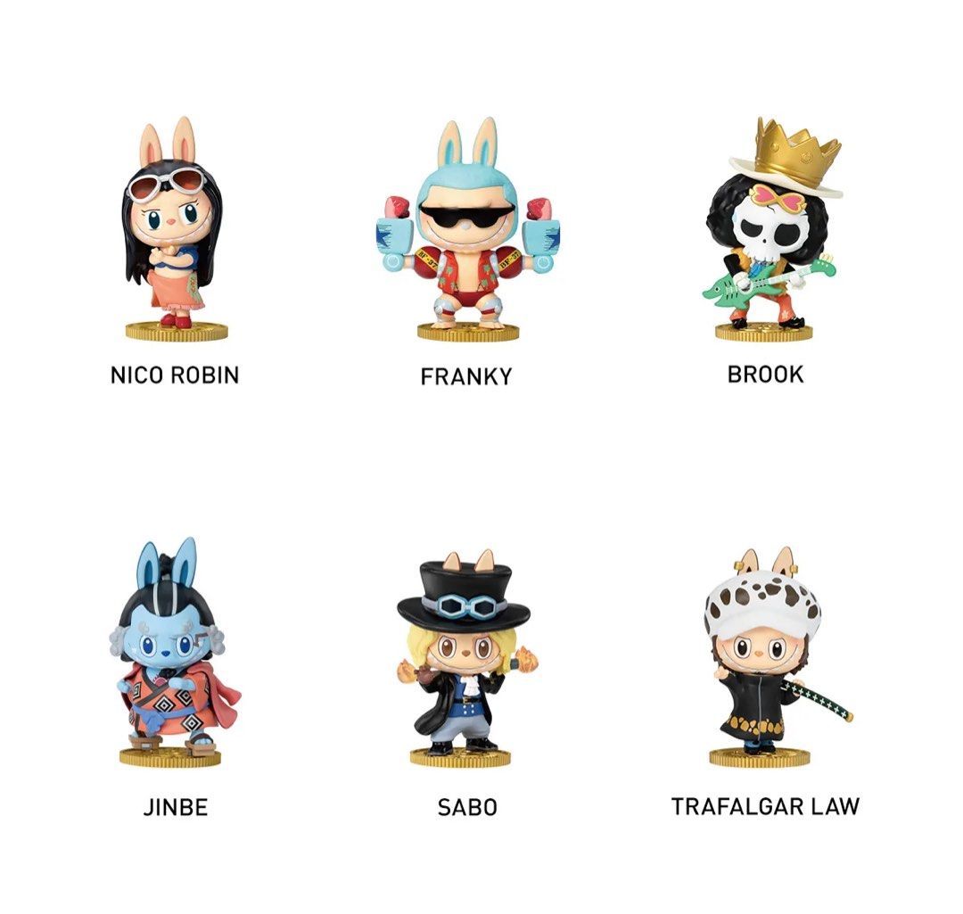 Labubu One Piece - Luffy / Nami / Zoro / Sabo / Usopp, Hobbies & Toys ...