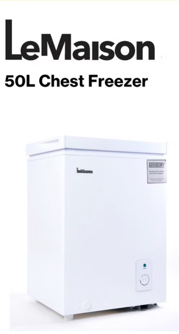 LeMaison Chest Freezer 50L, TV & Home Appliances, Kitchen Appliances ...