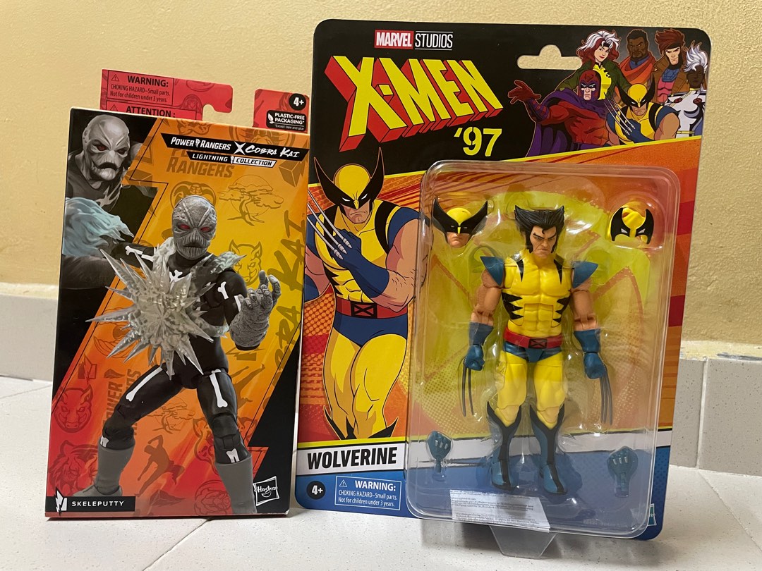 Marvel legends xmen 97 wolverine & skeleputty power rangers army ...