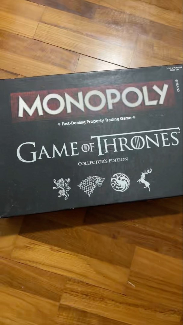 Monopoly Game of Thrones Collector's Edition Board Game, Hobbies & Toys, Toys & Games on Carousell
