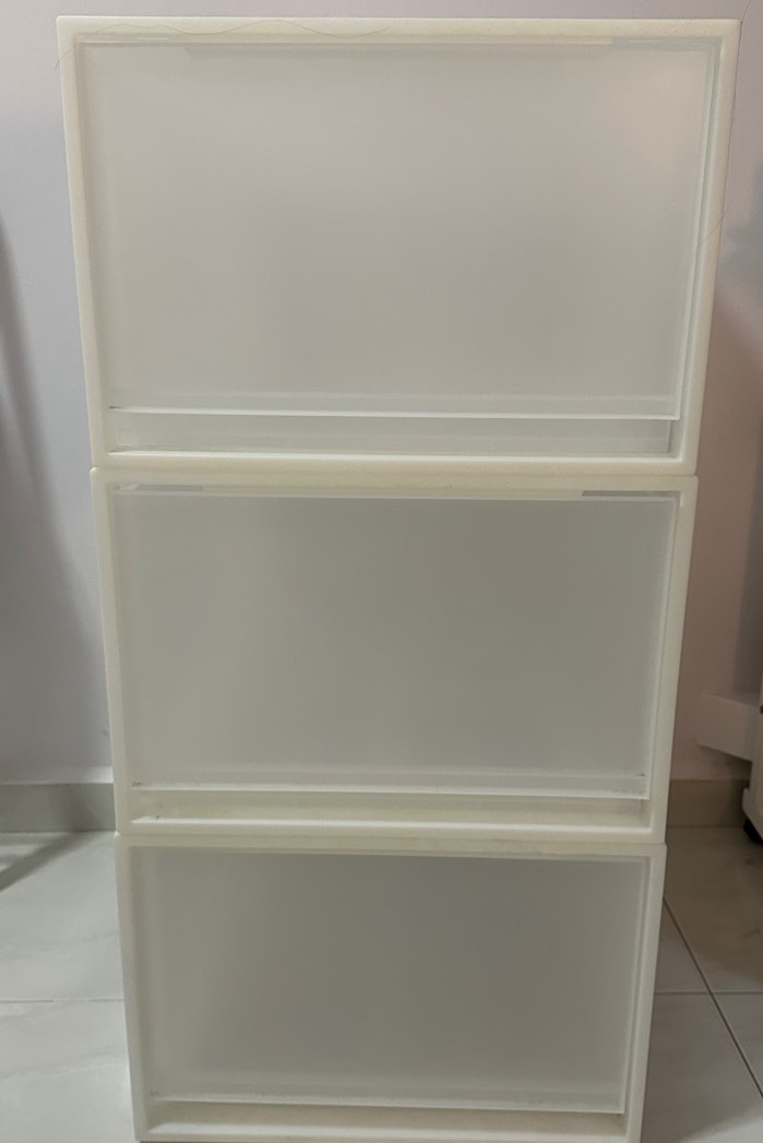 MUJI Polypropylene Storage Box Wide W44 x D55cm, Furniture & Home ...
