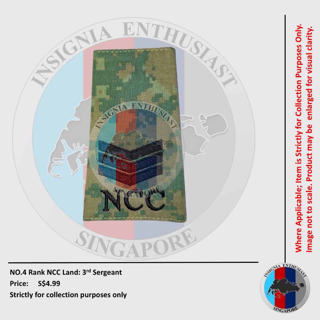 NCC No.4 Rank | 3rd Sergeant | 3SG | Singapore | CCA | SAF | SG ...