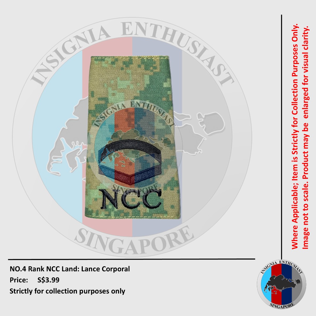NCC No.4 Rank | Lance Corporal | LCP | Singapore | CCA | SAF | SG ...