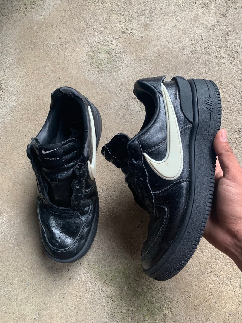 Nike AF 1 Low AMBUSH Phantom Black White Noir Onyx Lamp Carbon, Men's ...