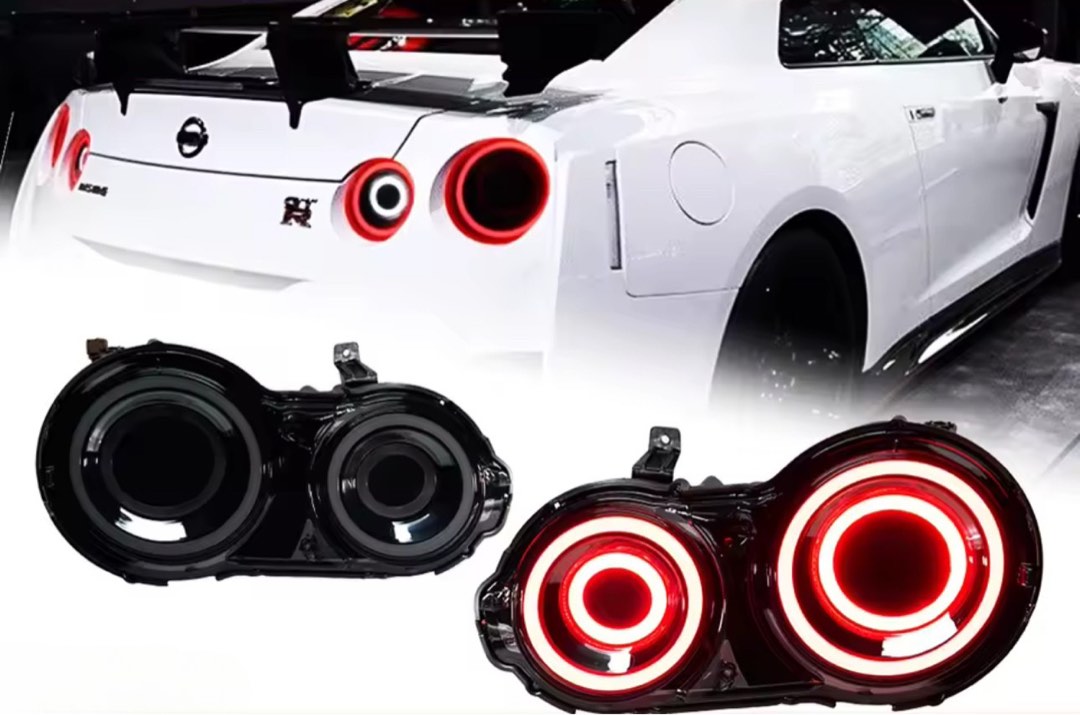 Nissan R35 GTR 2007-2014 LED Smoke Black Sequence Signal Tail Light ...