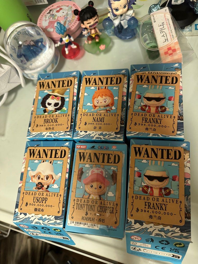 One Piece labubu selling chopper sop brook nami and franky bnif ...