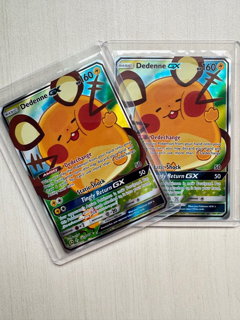 Pokemon TCG - Dedenne GX 195a/214 Sun & Moon Alternate Art Promo ...