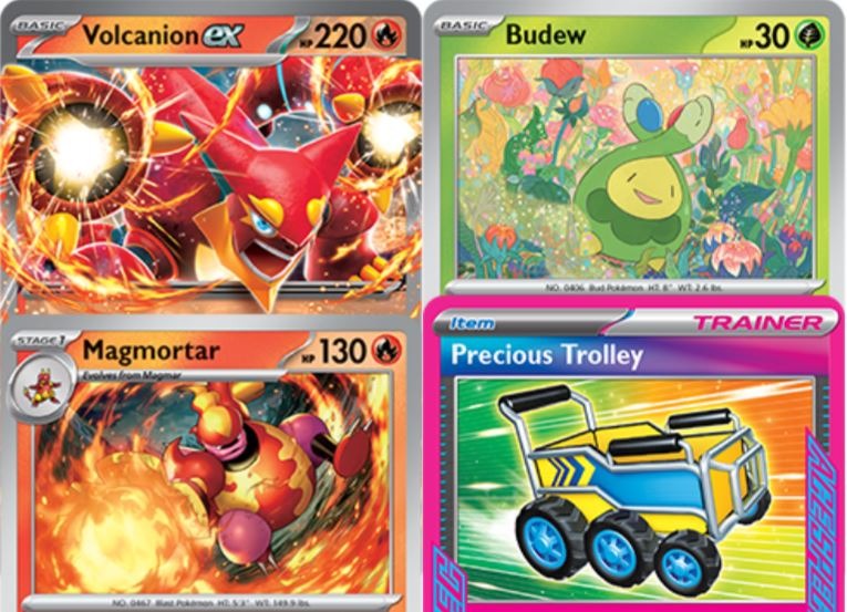 Pokemon TCG Volcanion ex Magmortar Burn Deck with Budew and Precious ...