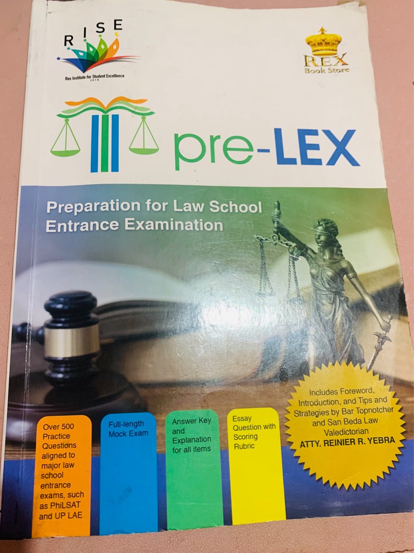 PRE-LEX Preparation for Law School Entrance Examination, Hobbies & Toys ...
