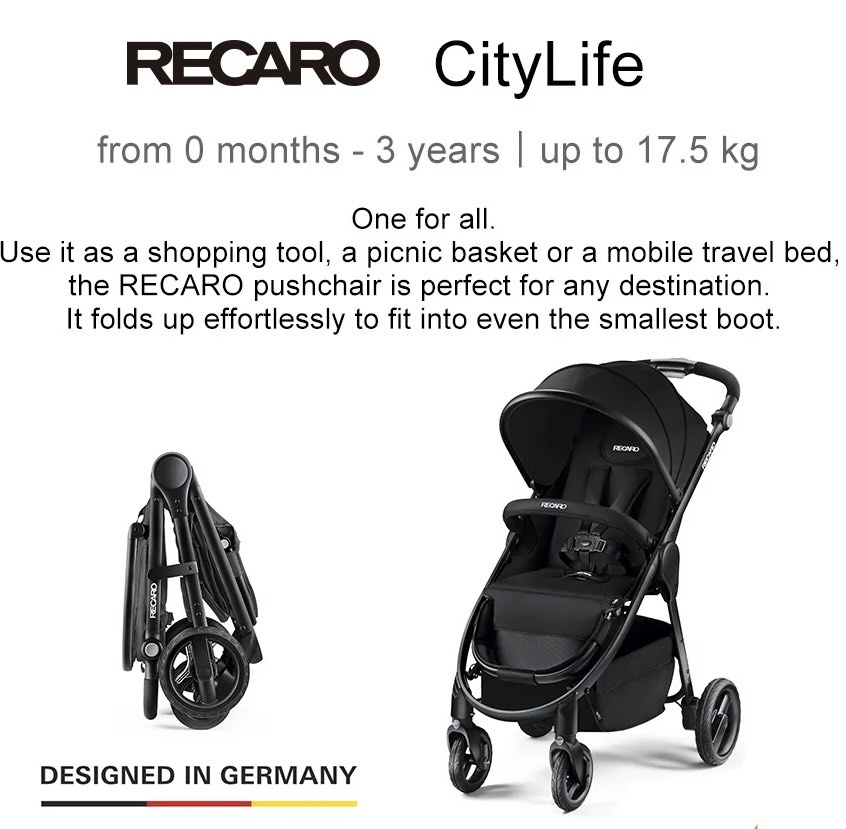 Recaro citylife stroller combo set with box, Babies & Kids, Going Out ...